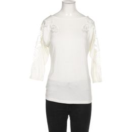 Alba Moda Damen Langarmshirt, weiß