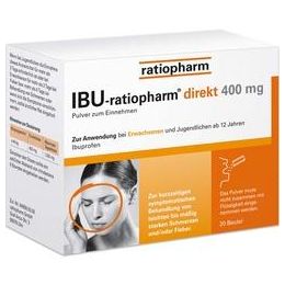 Ibu-ratiopharm direkt 400 mg Pulver zum Einnehmen 20 St