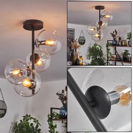 hofstein Gastor Deckenleuchte Glas 15 cm Klar, 4-flammig