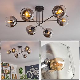 hofstein Koyoto Deckenleuchte Glas 15 cm Chrom, Klar, 6-flammig
