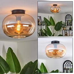 hofstein Apedo Deckenleuchte Glas 30 cm Bernsteinfarben, 1-flammig
