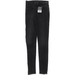 WEEKDAY Damen Jeans, schwarz, Gr. 25