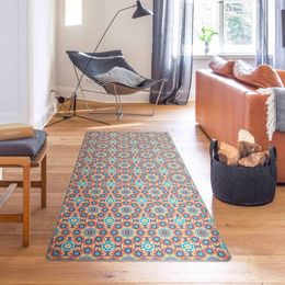 Teppich Orientalisches Muster mit bunten Blumen