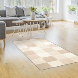 Teppich Geometrisches Muster Buntes Schachbrett Sand