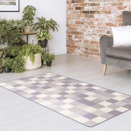 Teppich Geometrisches Muster Mosaik Flieder