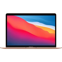 Apple MacBook Air (2020), Notebook mit 13,3 Zoll Display, Apple M1 Prozessor, 8 GB RAM, 256 SSD, M1, Gold
