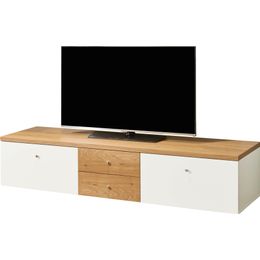 now! by hülsta Lowboard NOW BY HÜLSTA "now time" Sideboards Gr. B/H/T: 190 cm x 40,5 cm x 52 cm, braun (natureiche, lack, weiß) Lowboards