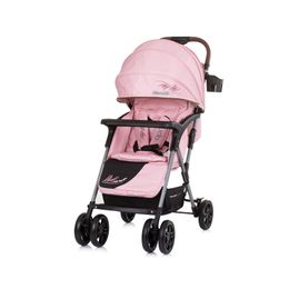 Chipolino 2 in 1 Kinderwagen April, bis 22 kg, klappbar, Vorderräder gefedert rosa pink