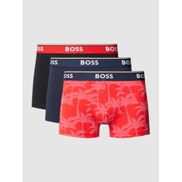 BOSS Trunks mit elastischem Logo-Bund im 3er-Pack