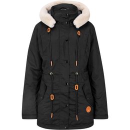 bonprix Wattierter Parka mit Fellimitat-Besatz