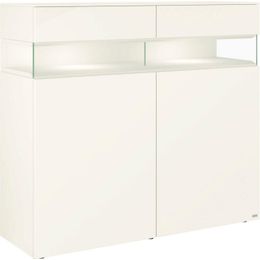 Hülsta hülsta Highboard NEO Highboard, zwei Schubladen und Fächer, Breite 140,8cm, Liefer- und Montageservice, weiß