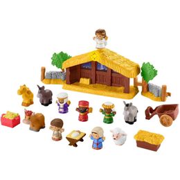 Fisher-Price® Lernspielzeug Little People Krippe für Kleinkinder, Mit Licht und Sound, bunt