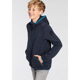 Killtec Strickfleecejacke, blau