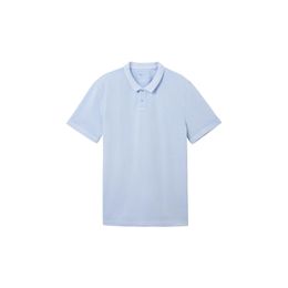 Tom Tailor Denim Herren Basic Poloshirt, blau, Uni, Gr. XL