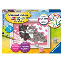 Ravensburger Malen nach Zahlen 28467 - Kuschelkatzen - Kinder ab 7 Jahren