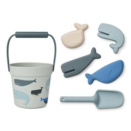 Liewood Sandspielzeug DANTE - WHALES 6er Set