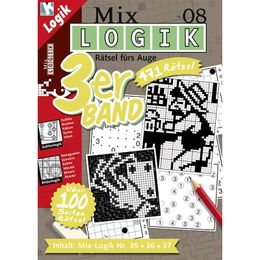 Mix Logik 3er-Band. Nr.8.Nr.8 - Conceptis Puzzles, Kartoniert (TB)