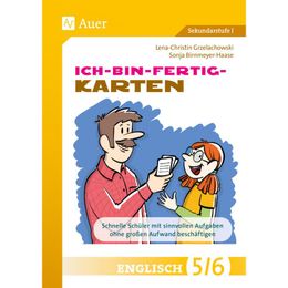 Ich-bin-fertig-Karten Englisch Klassen 5-6 - Sonja Birnmeyer-Haase, Lena-Christin Grzelachowski, Box