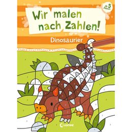 Loewe Wir malen nach Zahlen! - Dinosaurier, Kartoniert (TB)