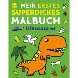arena Mein erstes superdickes Malbuch. Dinosaurier - Hannah Baldwin, Kartoniert (TB)