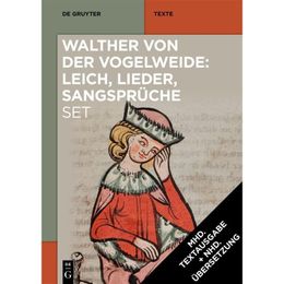 De Gruyter [Set: Walther von der Vogelweide: Leich, Lieder, Sangsprüche], Kartoniert (TB)