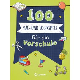 Loewe 100 Mal- und Logikspiele für die Vorschule, Kartoniert (TB)