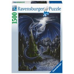 RAVENSBURGER VERLAG Ravensburger Puzzle - Der Schwarzblaue Drache - 1500 Teile