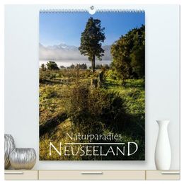 Calvendo Naturparadies Neuseeland (hochwertiger Premium Wandkalender 2024 DIN A2 hoch), Kunstdruck in Hochglanz