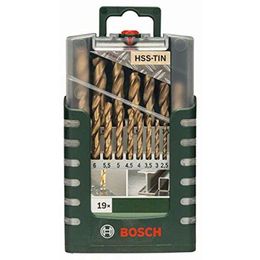 Bosch - Metallbohrer-Set HSS-Tin, 19-tlg., 1 - 10 mm, Gripbox