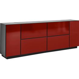 now! by hülsta Regalelement NOW BY HÜLSTA "now to go colour" Regale Gr. B/H/T: 37,5 cm x 75 cm x 39,2 cm, rot (hochglanz granatrot) TV-Board TV-Sideboard TV-Sideboards Kombinationsvorschlag in vier Farbvarianten