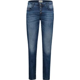 Cartoon Jeans, Boyfriend-Fit, 5-Pocket-Style, für Damen, blau, 42