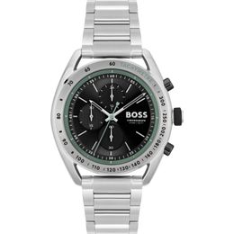 BOSS WATCHES Herren Chronograph, silber