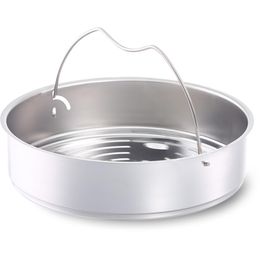 Fissler Schnellkochtopfzubehör "Vitavit®", Einsatz ungelocht (inkl. Dreibein), 22 cm, Edelstahl/ Silber