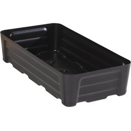 eurokraft pro PE-Kleingebinde-Universalwanne, ohne Gitterrost, Auffangvolumen 40 l