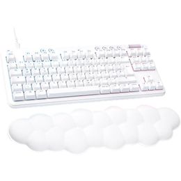 Logitech G713, Gaming-Tastatur, Mechanisch, Logitech GX Brown, kabelgebunden, White Mist