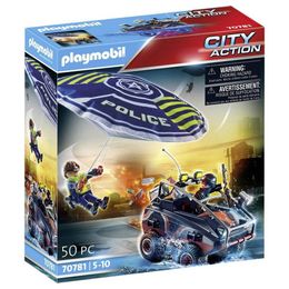 Playmobil® Konstruktions-Spielset Polizei-Fallschirm: Verfolgung des