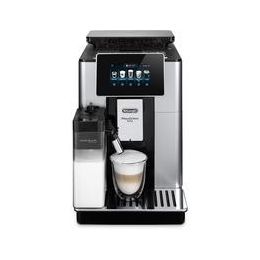 De'Longhi PrimaDonna Soul ECAM 610.55.SB, Vollautomat silber/schwarz Kapazität: 2,2 Liter Verbrauch: 1.450 Watt (Betrieb) Fassungsvermögen: 500 g Bohnenbehälter: 1