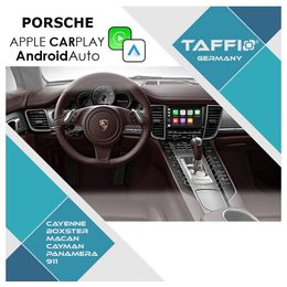 TAFFIO Für Porsche Cayman Cayenne Boxster Panamera PCM3.1 Wireless CarPlay Einbau-Navigationsgerät