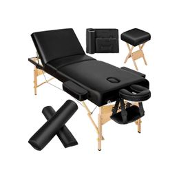 TecTake Massageliege 3 Zonen Massageliege-Set mit 10cm Polsterung