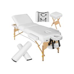 TecTake Massageliege 3 Zonen Massageliege-Set mit 10cm Polsterung
