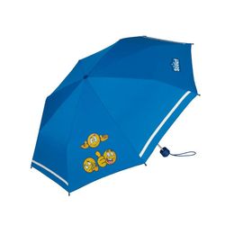 Scout Langregenschirm Scout Kinder-Taschenregenschirm mit Reflektorstreifen Emoji blue