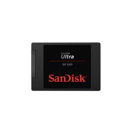 Sandisk Ultra 3D SSD 2TB SSD-Festplatte (2 TB) 2.5" 560 MB/S Lesegeschwindigkeit, 530 MB/S Schreibgeschwindigkeit, schwarz