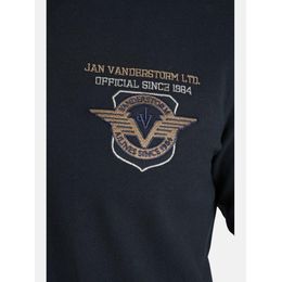 Jan Vanderstorm Sweatshirt BALDREK mit Kragen in Kontrastfarbe
