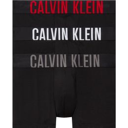 Calvin Klein Intense Power Ctn 3p Pants kurz, 3er-Pack, Logo-Gummibund, für Herren, schwarz, L