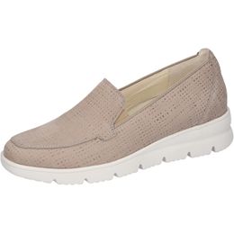 waldläufer® Lugina Slipper "H-Bruni", Leder, Weite H, für Damen, beige, 40.5