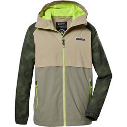 Killtec® Funktionsjacke, Kapuze, wasserdicht, für Kinder, beige, 140