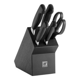 Zwilling **** VIER STERNE Messerblockset 6-tlg, Schwarz