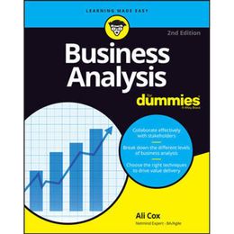 Business Analysis For Dummies - Alison Cox, Kartoniert (TB)