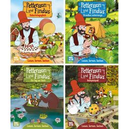 Nelson Mini-Bücher: 4er Pettersson und Findus 1-4, Gebunden