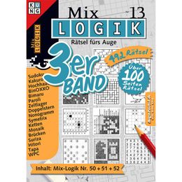Mix Logik 3er-Band.Nr.13 - Conceptis Puzzles, Kartoniert (TB)